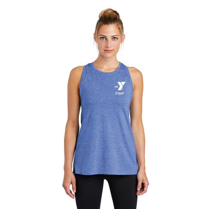 Ladies Tri-Blend Wicking Tank - Screen Print