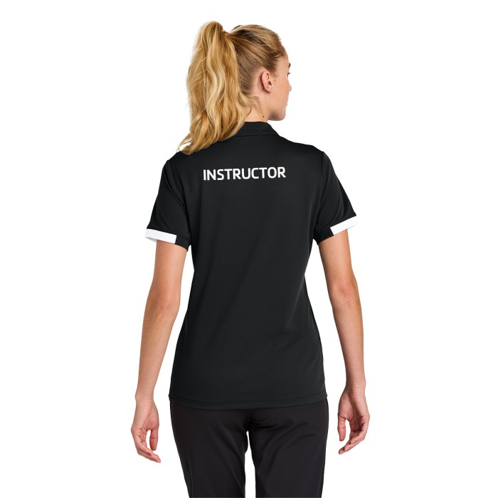 Women's Colorblock Polo - Screen Print